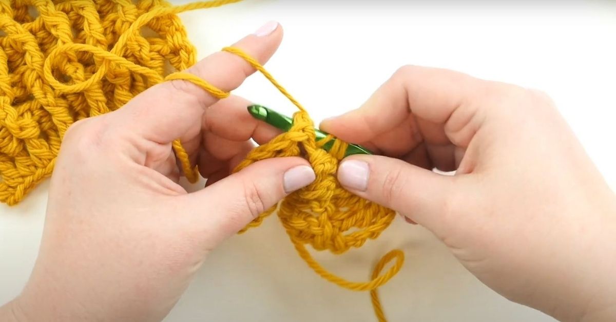 Back Post Treble Crochet Tutorial (bptr) - I Like Crochet