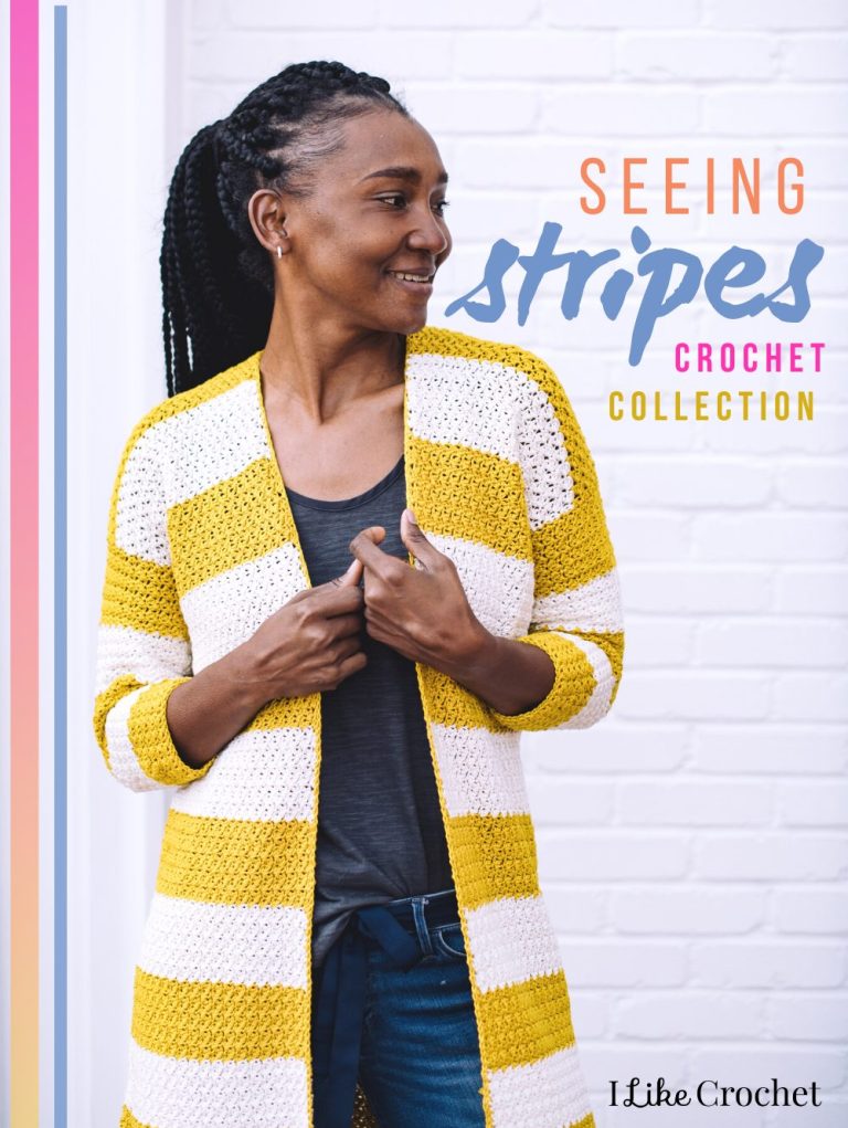 Rugby Stripes Cardigan - I Like Crochet