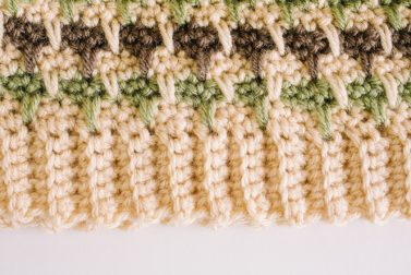 Vintage Drop Stitch Hat and Wristers Set - I Like Crochet