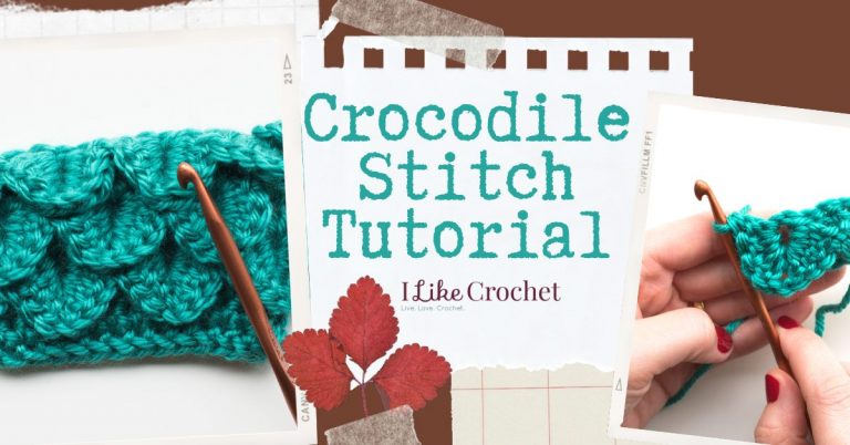 How to: Crochet Crocodile Stitch - I Like Crochet