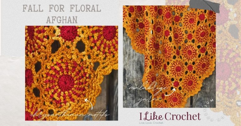 Fall for Floral Afghan - I Like Crochet